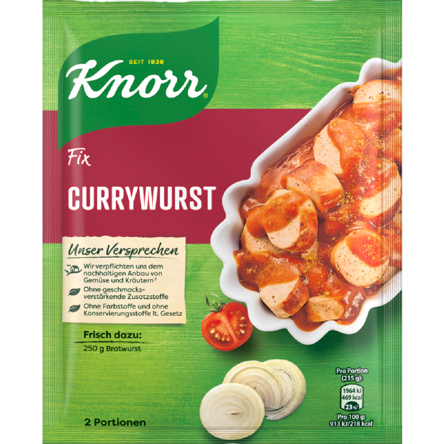 Knorr Fix - Curry Sausage — Lebenslust